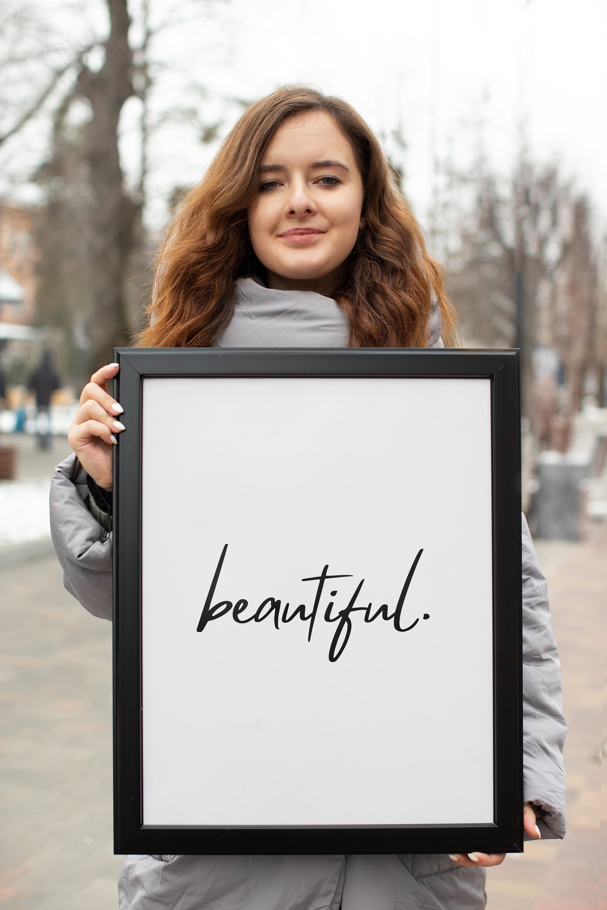 Beautiful Poster Motivation Typography / Beautiful Mural With Saying as ...