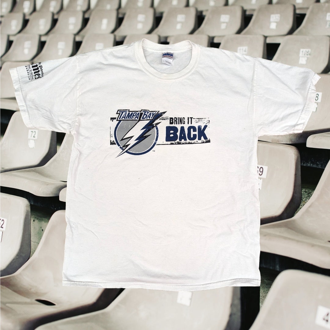 Vintage 00s Tampa Bay Lightning "bring It Back" T-shirt Size:l - Etsy