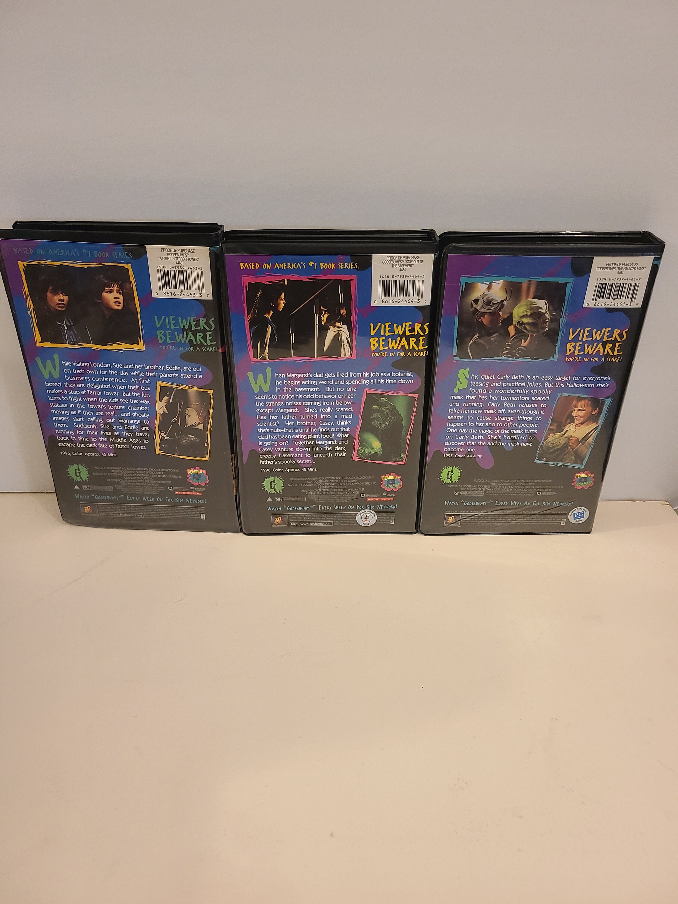 Goosebumps VHS Bundle the Haunted Mask, the Tower of Terror, Stay Out ...