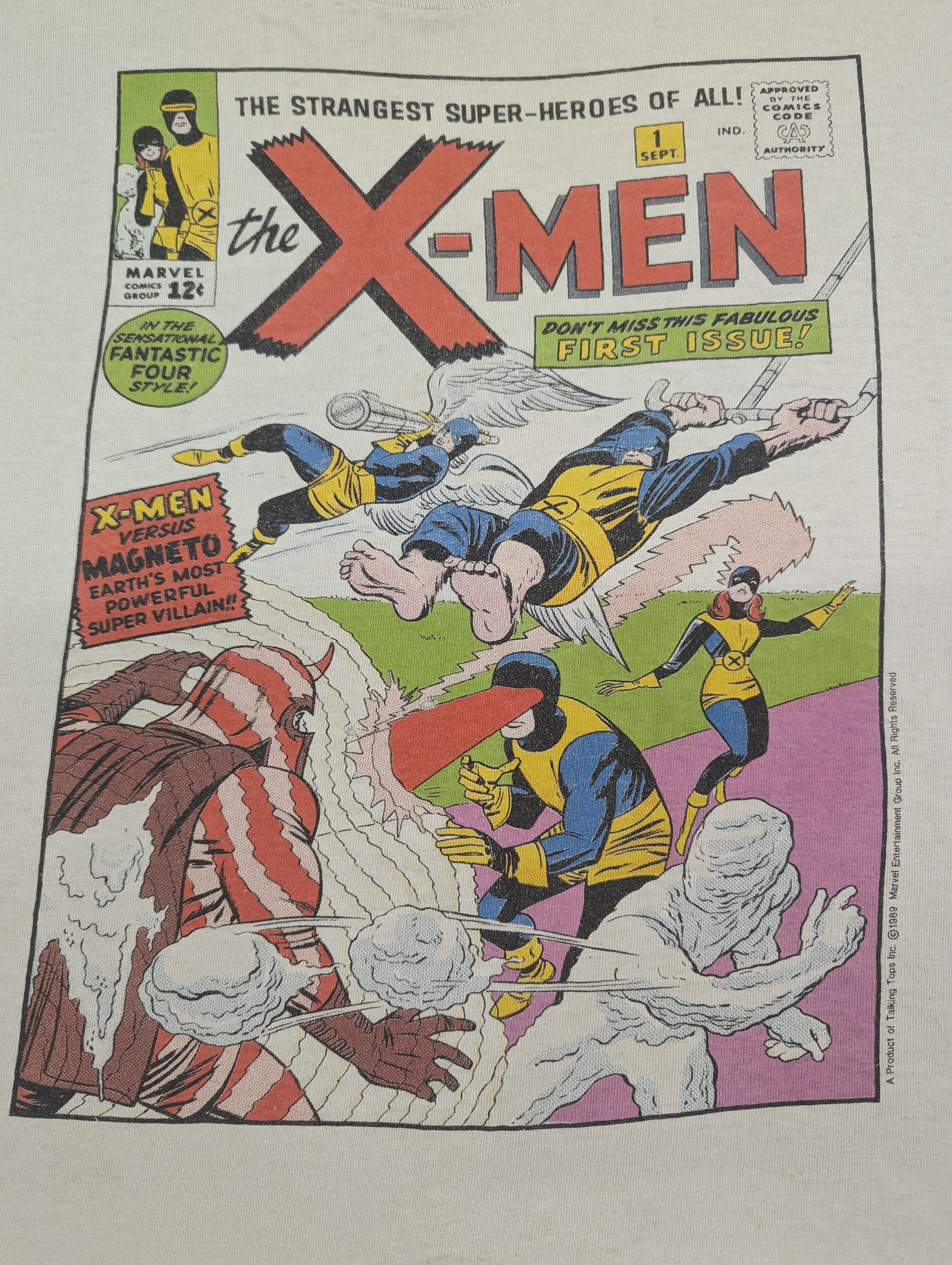 Rare**vintage 1989 X-men First Issue Comic T-shirt Size:l(fruit of the ...
