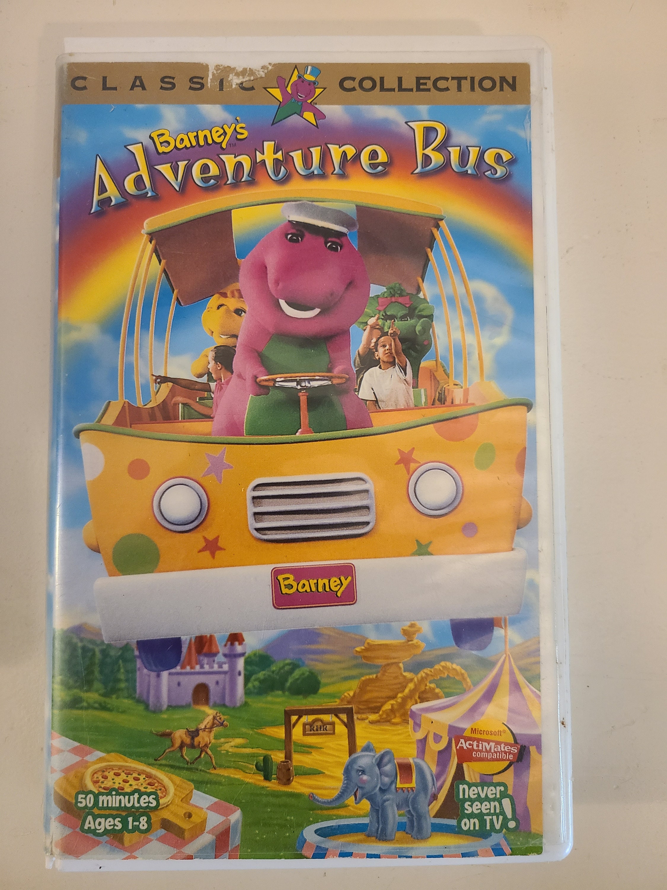 Vintage Kids VHS Tapes:beauty and the Beast,the Sandlot,barney Adventure Bus, Fly Away Home,the ...