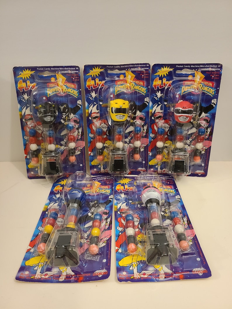 1994 Flix Power Rangers Mini Gum-ball Machines*in THE PACKAGING* - Etsy