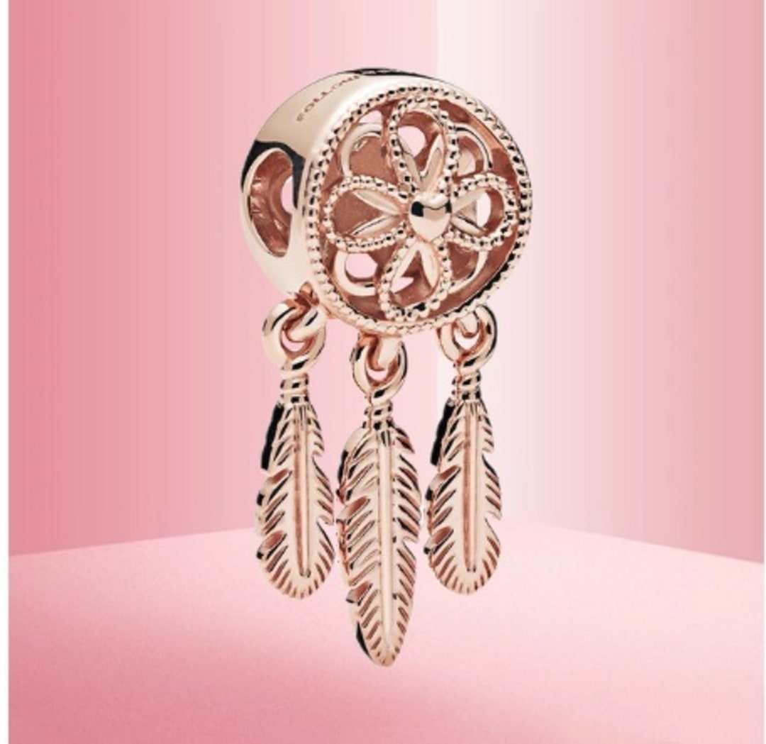 Rose Gold Dream Catcher Dreams Charm Genuine Bargain Sale - Etsy UK