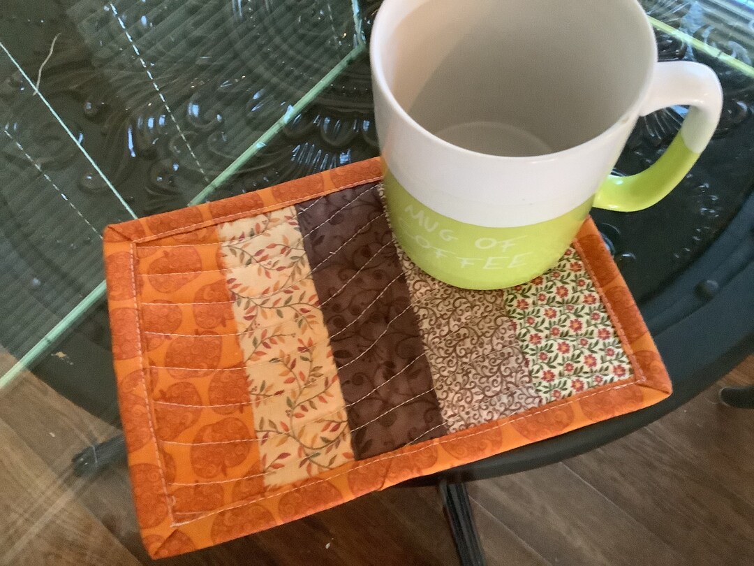 Handmade Quilted Mug Rug - Fall - Etsy