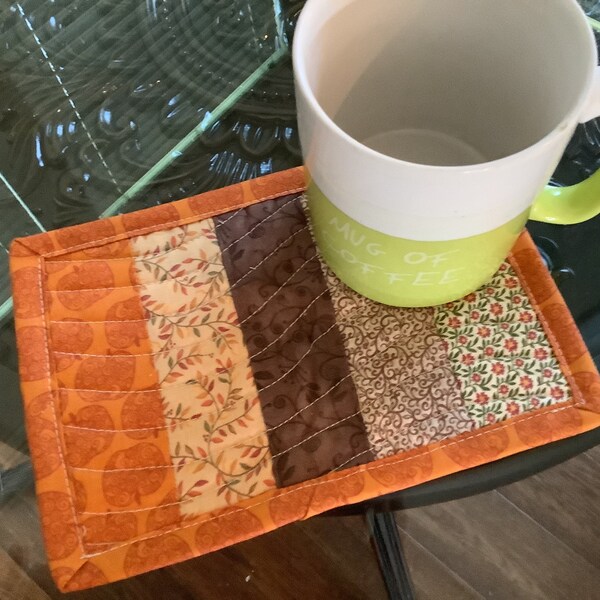 Quilted Mug Rug - Etsy