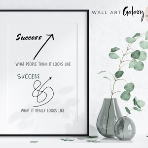 Success Quotes Wall Art, Success Poster, Motivation Quotes, PRINTABLE ...