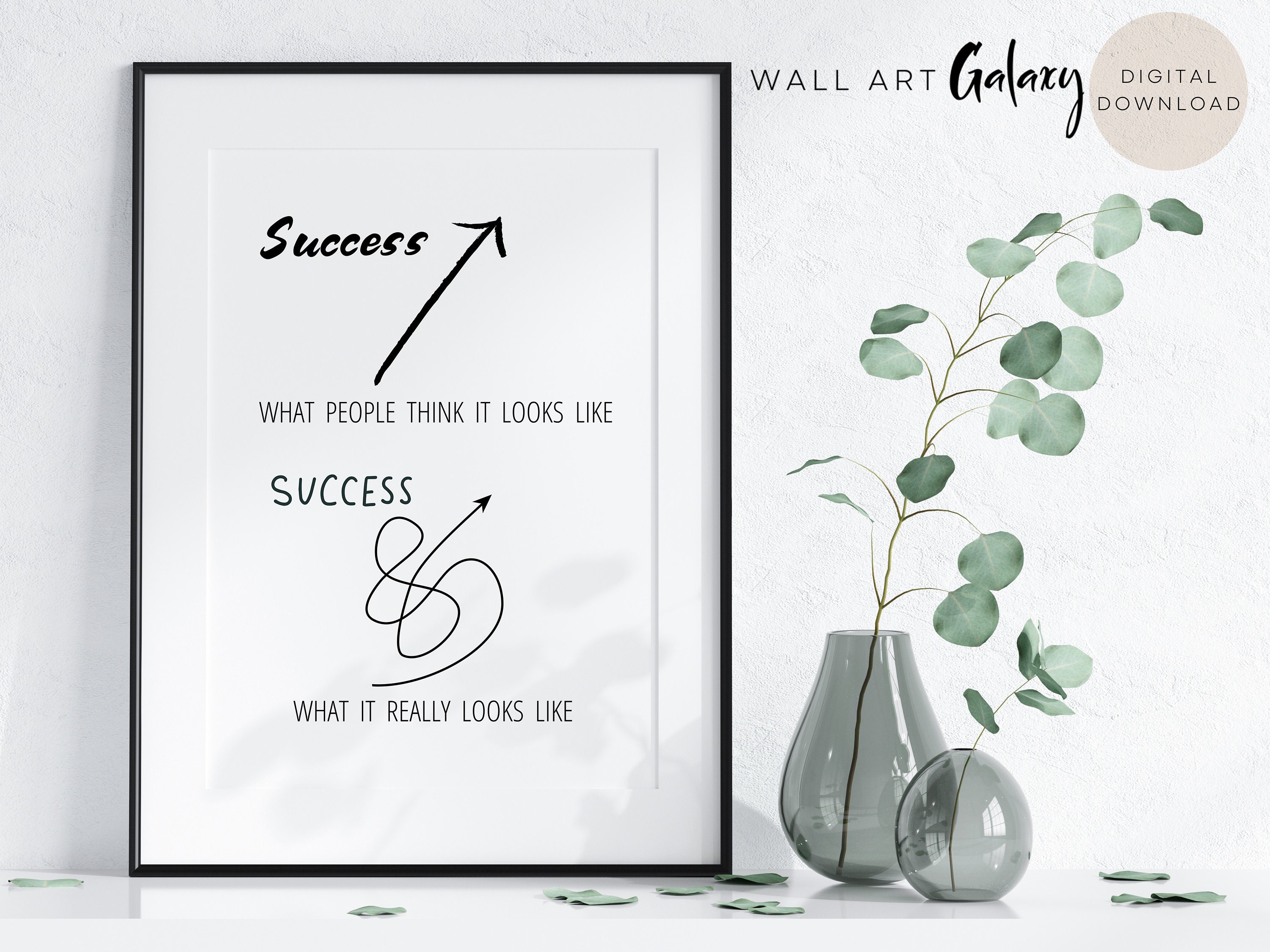 Success Quotes Wall Art, Success Poster, Motivation Quotes, PRINTABLE ...