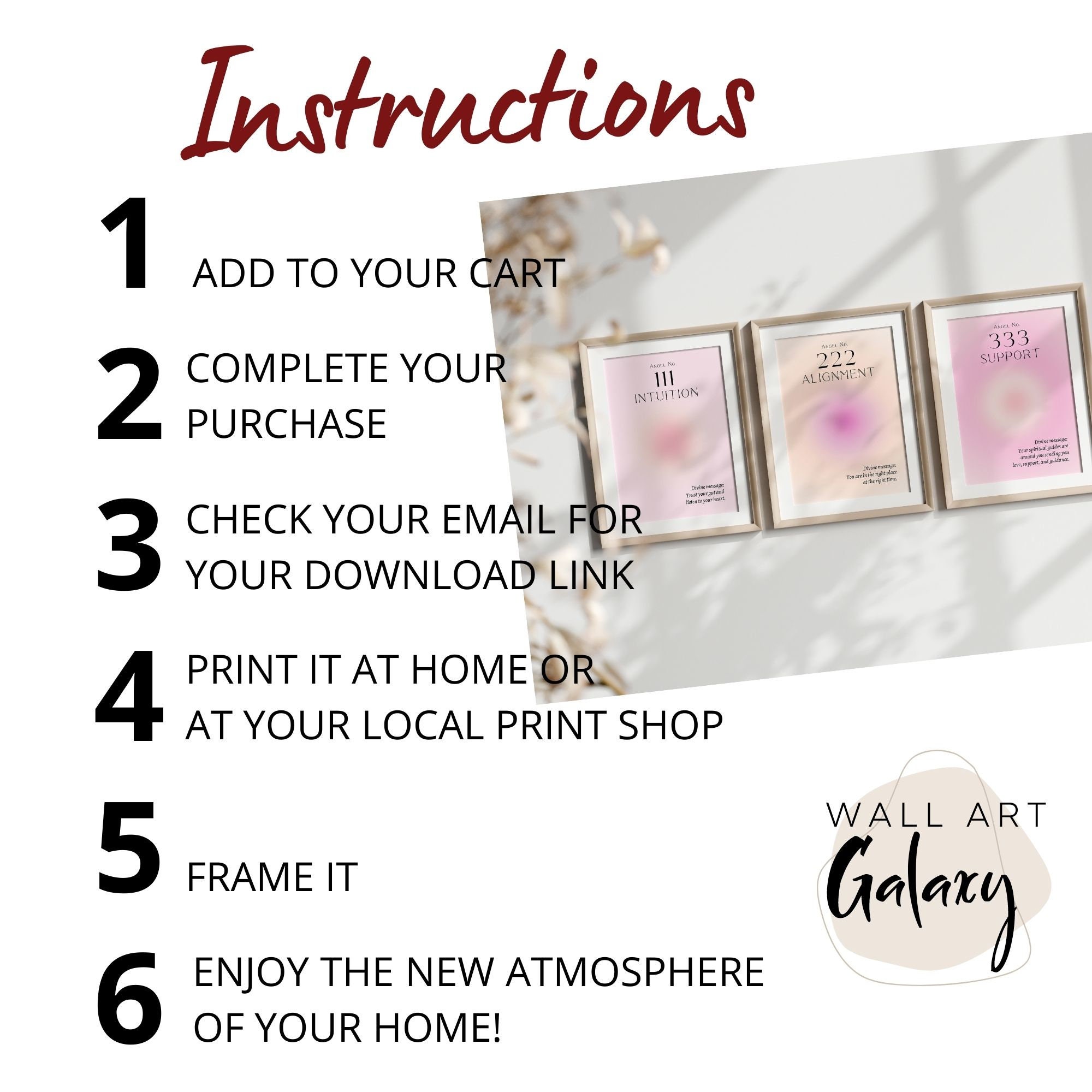 Angel Number Poster Set, Trendy Gradient Spiritual Wall Art, Aura ...