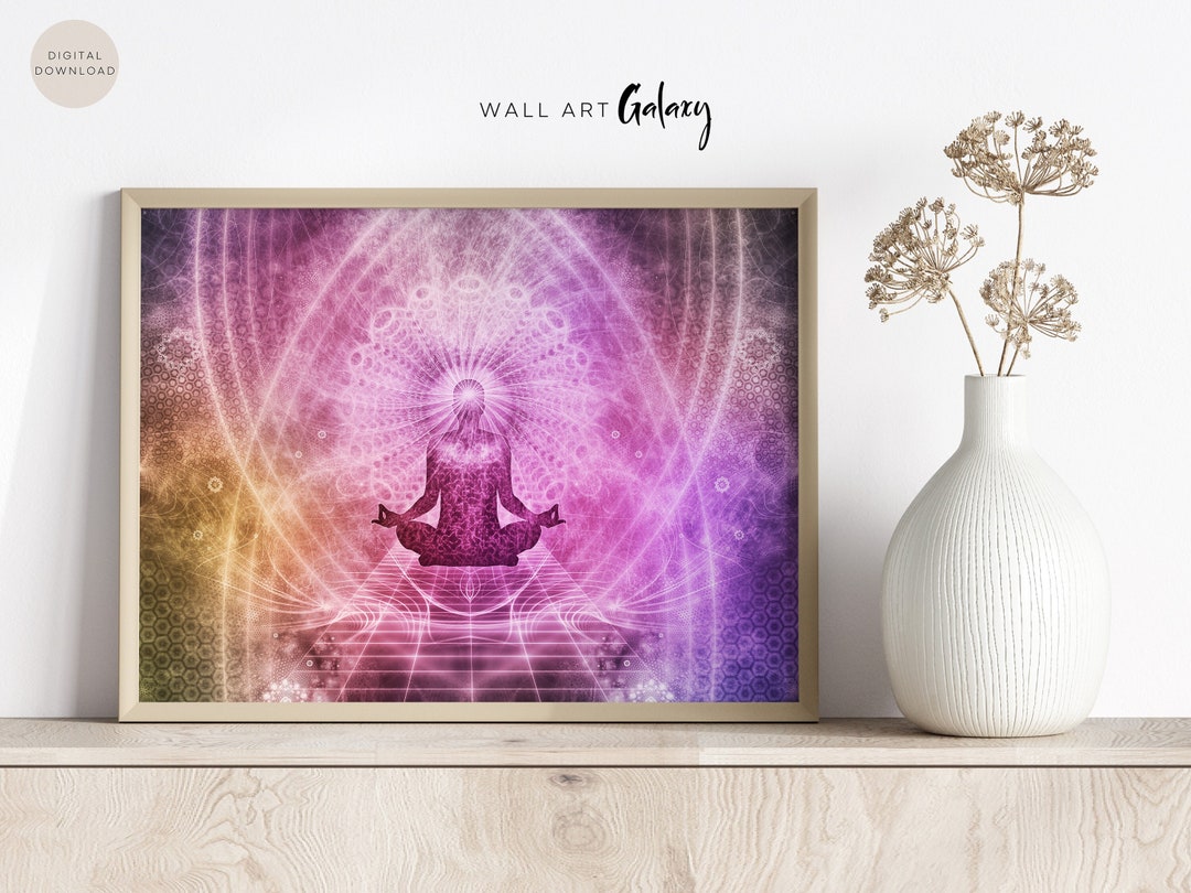 Spiritual Art, Positive Energy Aesthetic Poster, Gradient Spiritual Art ...