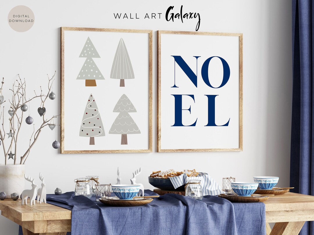 Noel Printable, Noel Poster, Noel Sign, Christmas Wall Art Prints ...
