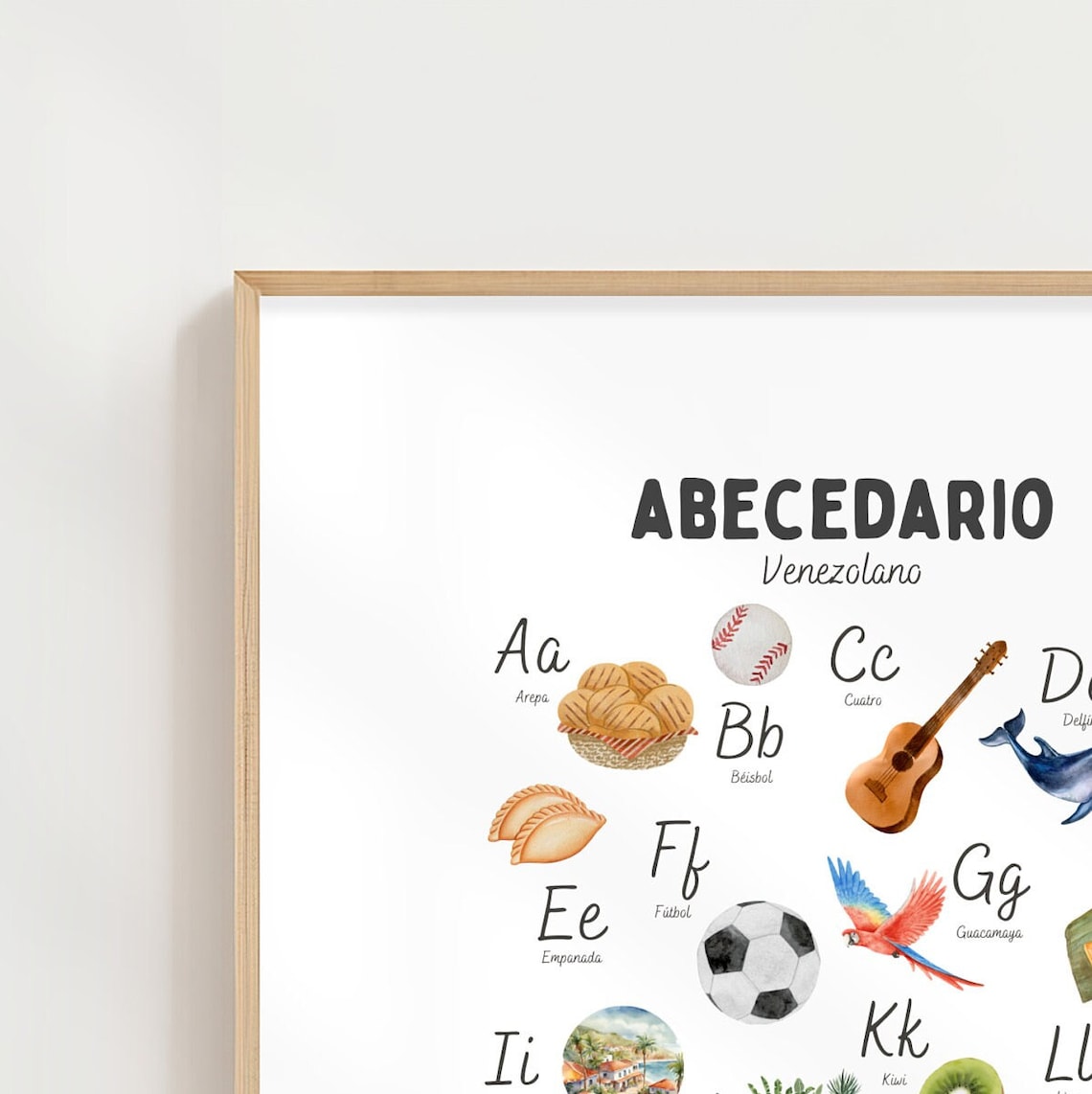 Venezuelan Alphabet, Abecedario Venezolano, Educational Printable ...