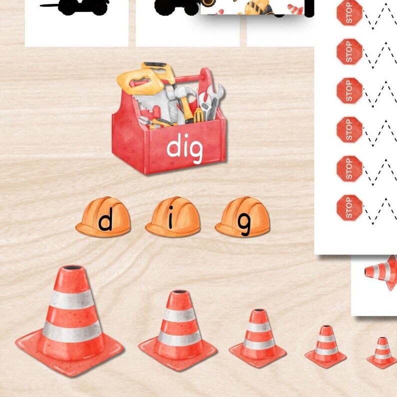 Construction Truck Preschool Bundle, Construction Morning Basket ...