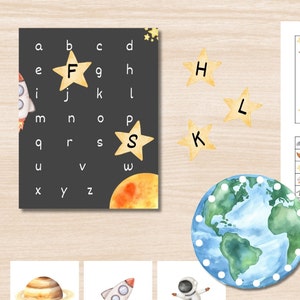 Space Study Unit Activity Bundle, Printable Digital Download, Preschool ...