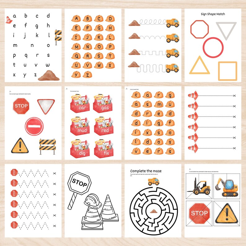 Construction Truck Preschool Bundle, Construction Morning Basket ...