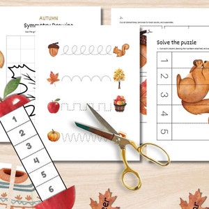 Autumn Preschool Study Unit, Prek Printable Activity Pack for Fall ...
