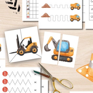 Construction Truck Preschool Bundle, Construction Morning Basket ...