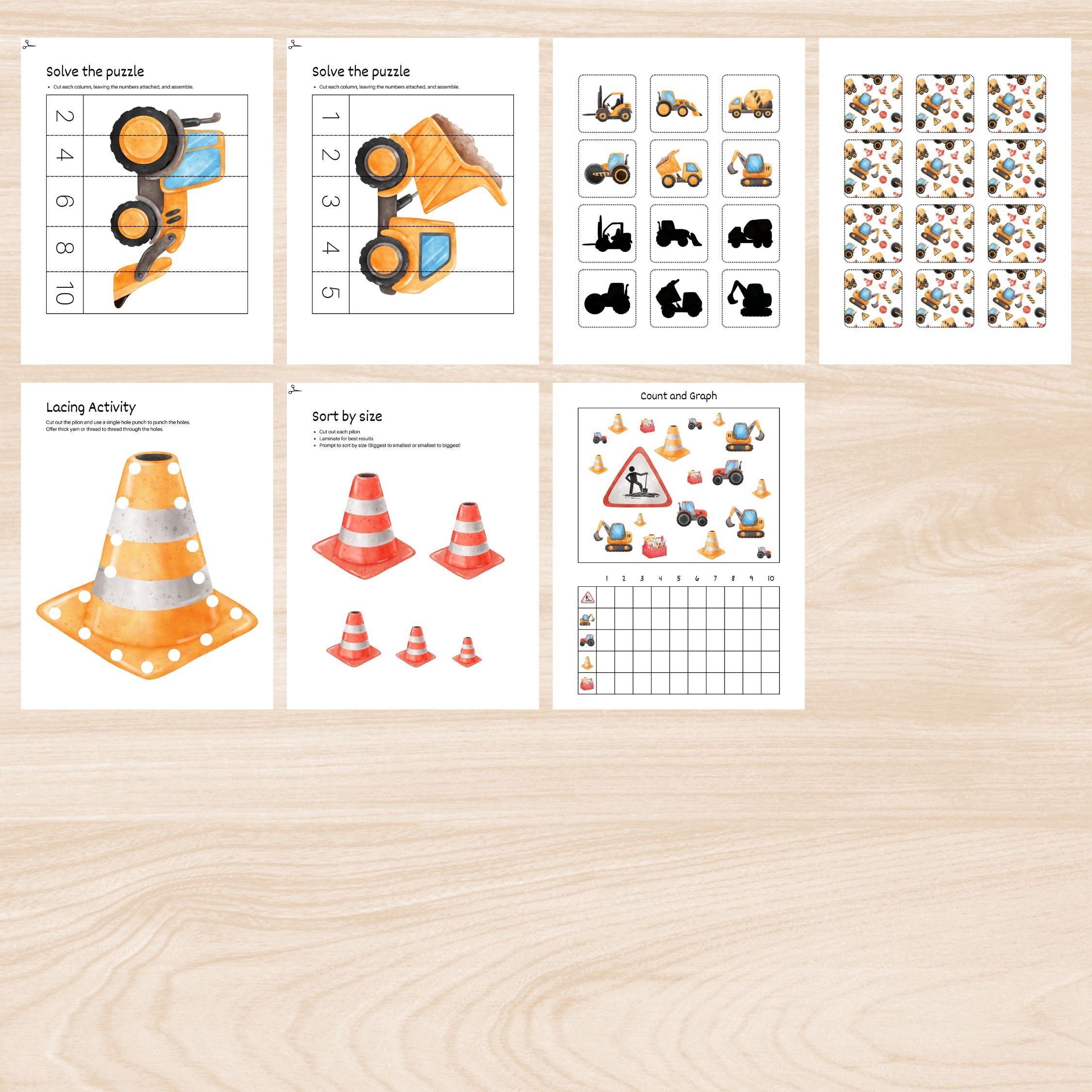 Construction Truck Preschool Bundle, Construction Morning Basket ...