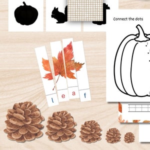 Autumn Preschool Study Unit, Prek Printable Activity Pack for Fall ...
