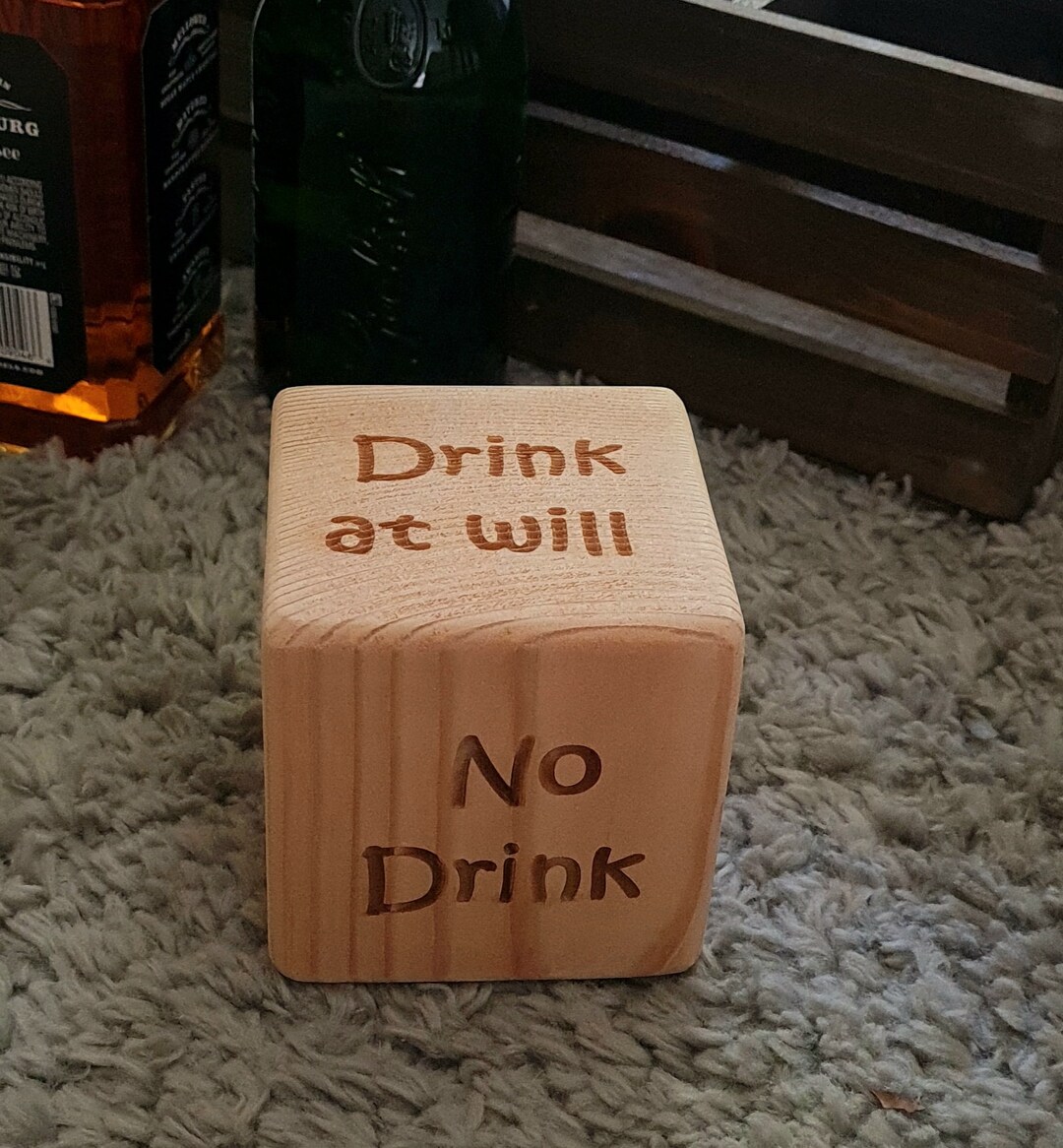 Handcrafted Jumbo Wood Party Dice, Outdoor Fun Game at Bachelor ...