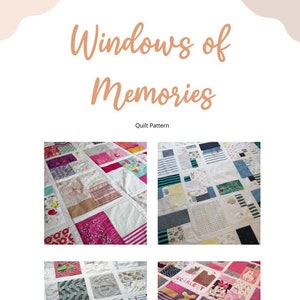 Window of Memories Quilt Pattern (PDF), Baby Clothes Quilt, Keepsake Quilt, Remembrance Quilt ...