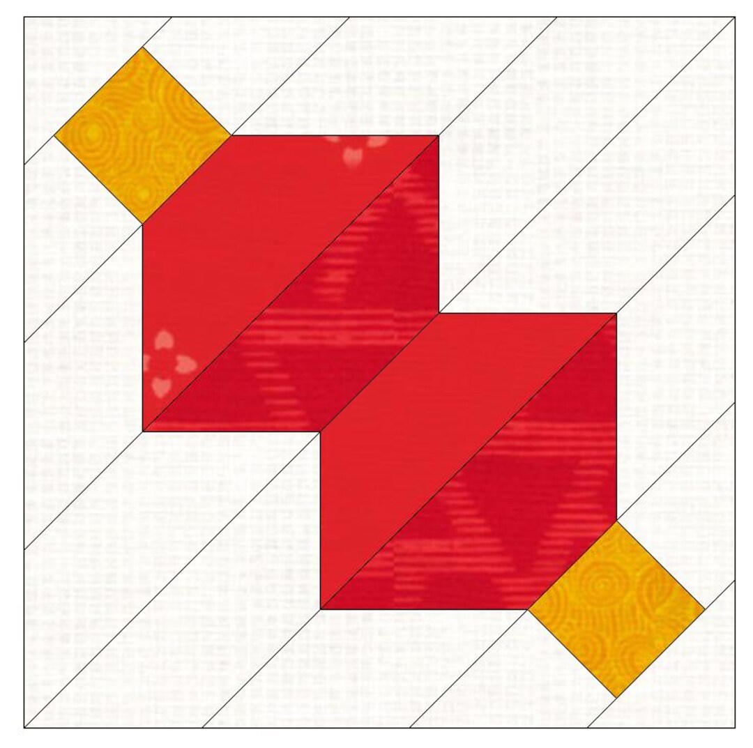 FPP Sewing Pattern - Chinese Lantern, Lantern, Quilt Block Pattern ...
