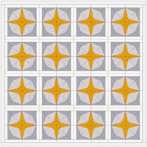 FPP Sewing Pattern - Star Block, Quilt Block Pattern, Beginner Quilt ...