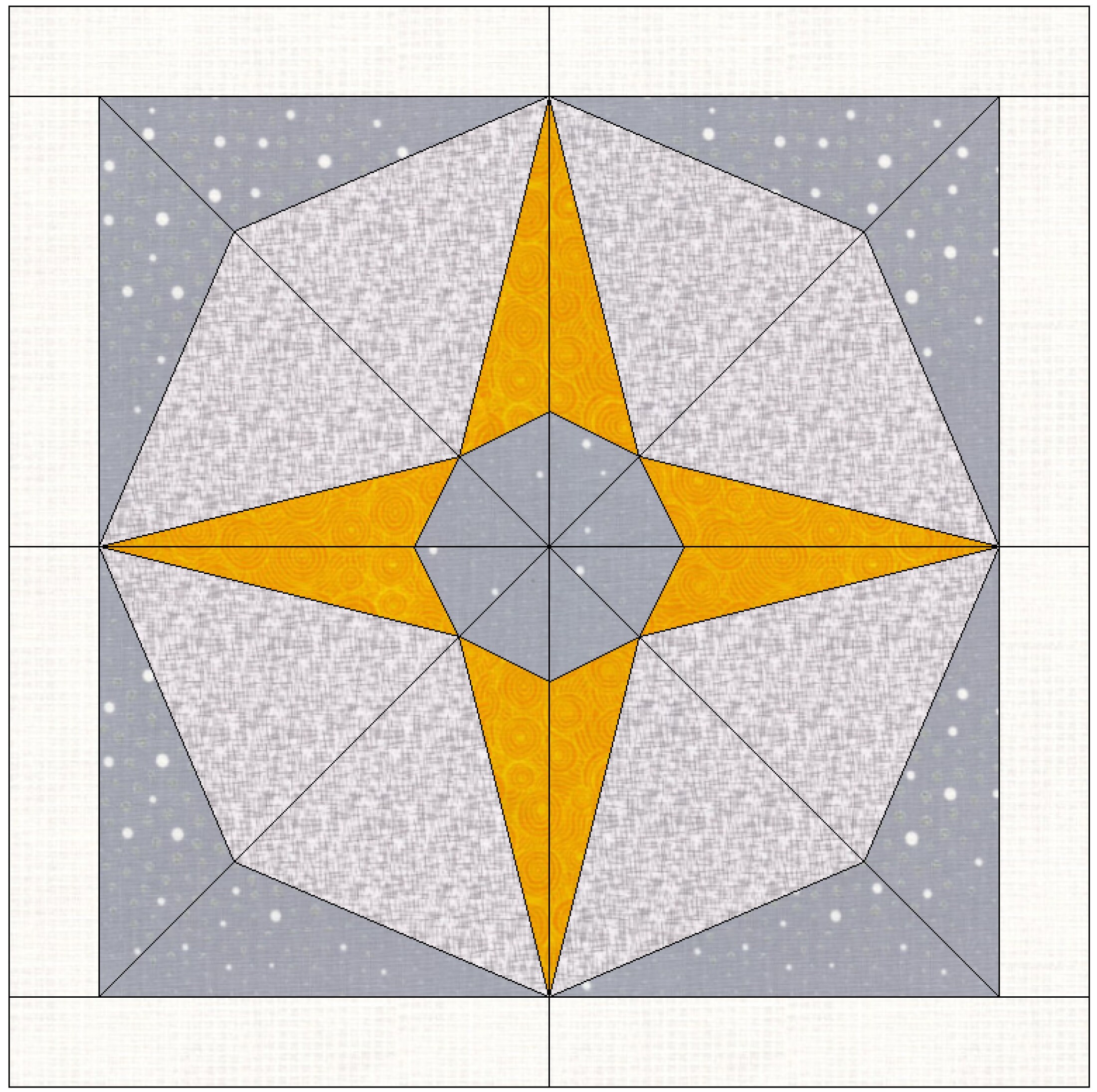 FPP Sewing Pattern - Star Block, Quilt Block Pattern, Beginner Quilt ...