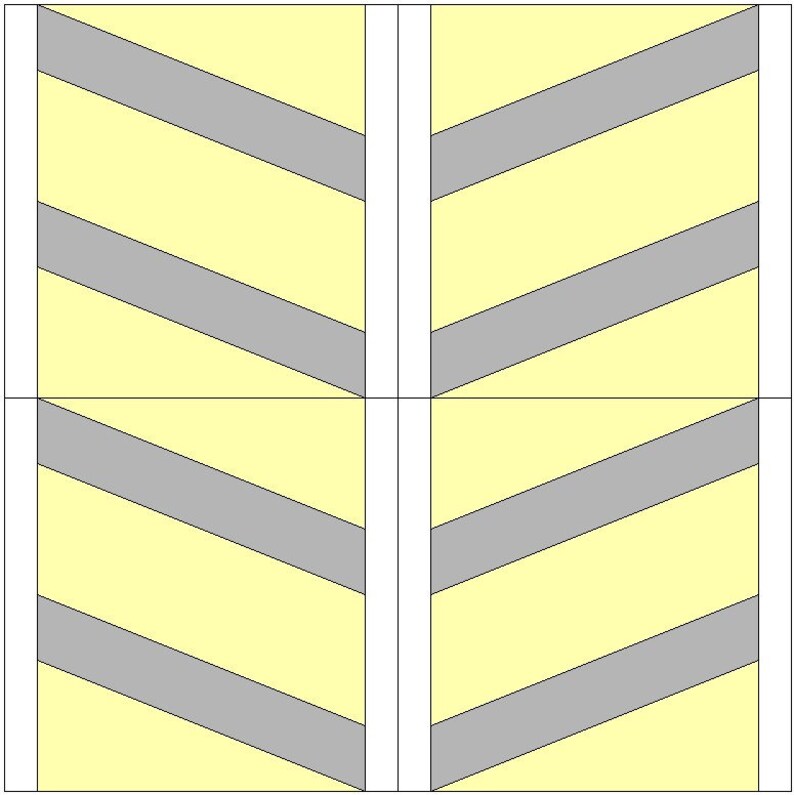 FPP Sewing Pattern - ARROWS, Quilt Block Pattern, Beginner Quilt Block ...