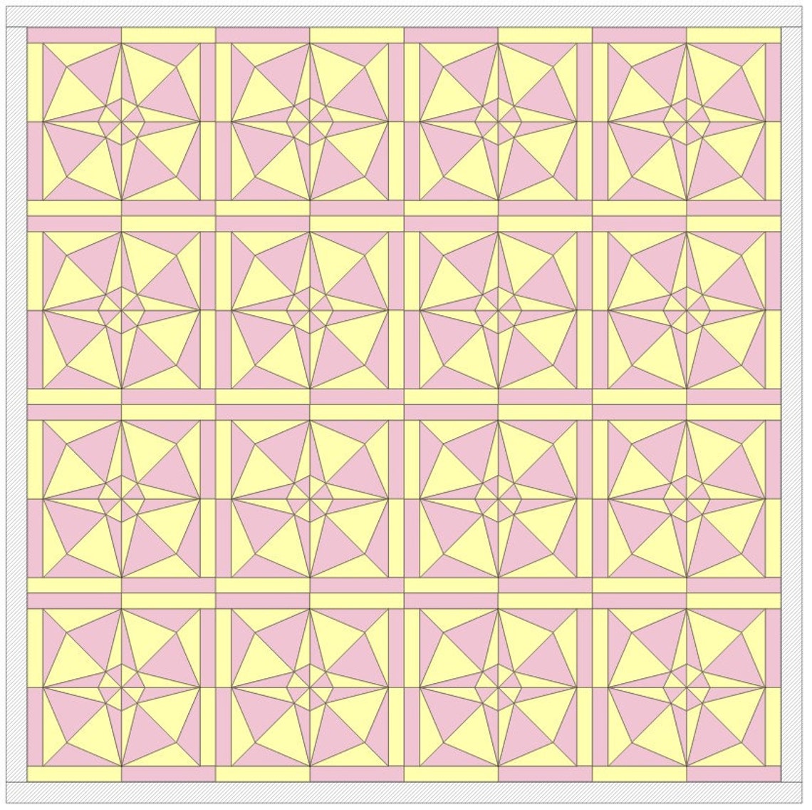 FPP Sewing Pattern Star Block, Quilt Block Pattern, Beginner Quilt ...