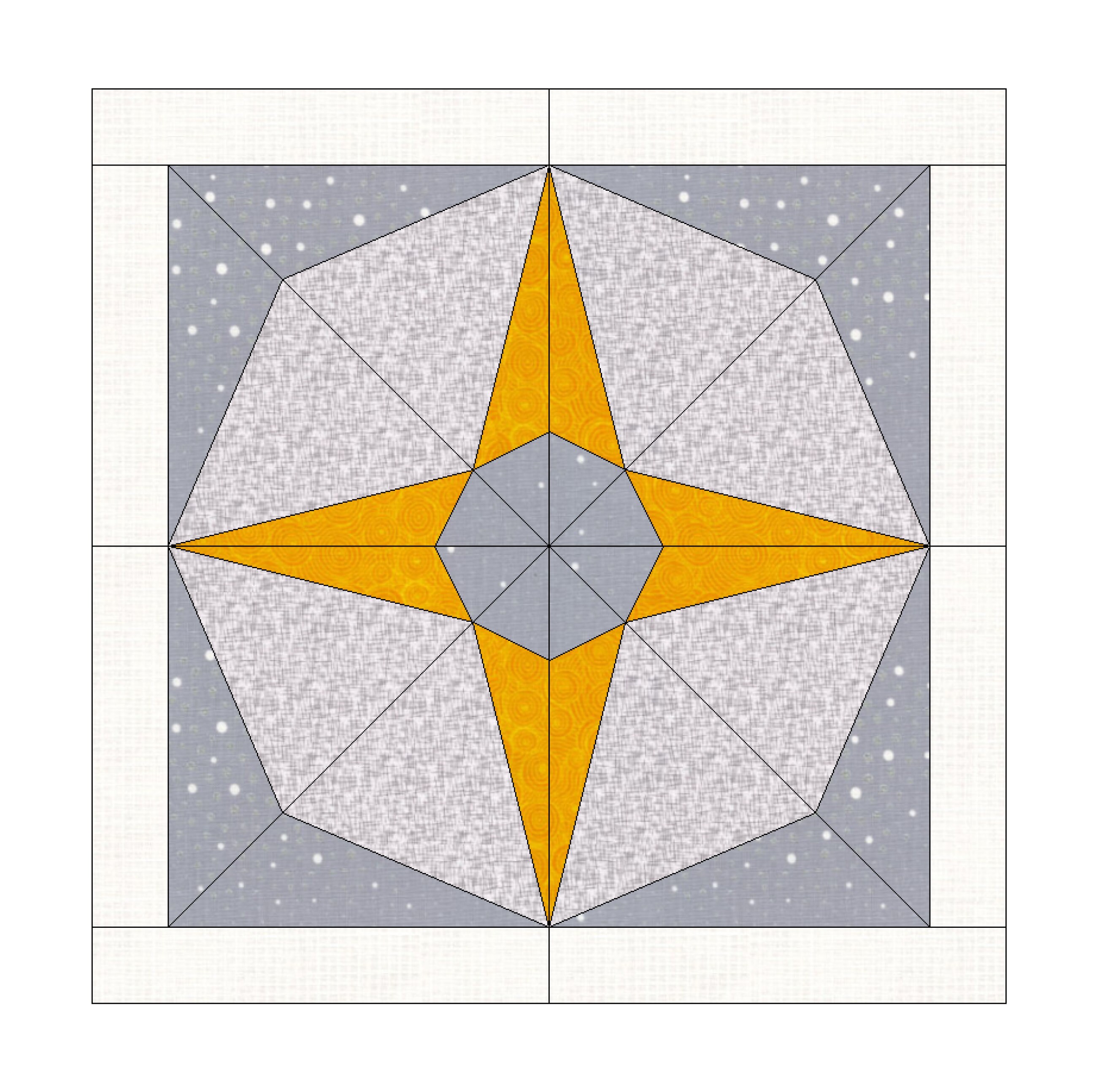 FPP Sewing Pattern - Star Block, Quilt Block Pattern, Beginner Quilt ...