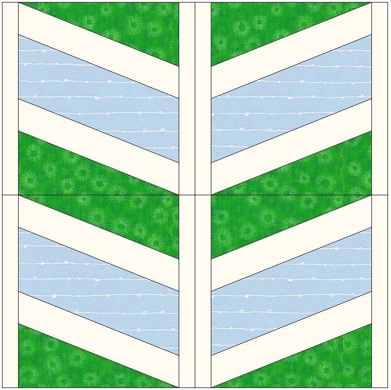 FPP Sewing Pattern - ARROWS, Quilt Block Pattern, Beginner Quilt Block ...