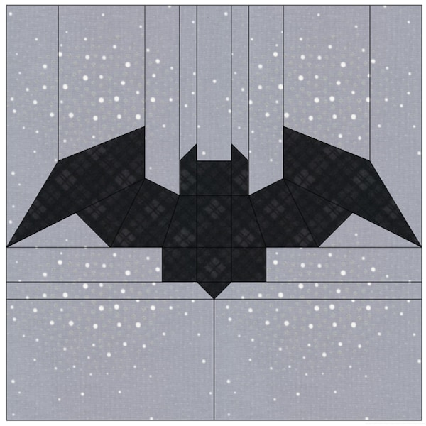 Bat Quilt Block Pattern - Etsy