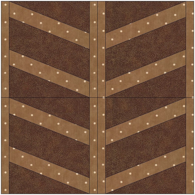 FPP Sewing Pattern - ARROWS, Quilt Block Pattern, Beginner Quilt Block ...