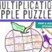 MULTIPLICATION Apple Puzzles - Use for Games, Review, Activities ...