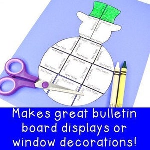 EDITABLE Snowman Puzzle Great Christmas or Winter Learning Math ...