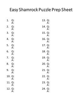 EDITABLE Clover Shamrock Puzzle - Great St Patrick's Day Learning ...