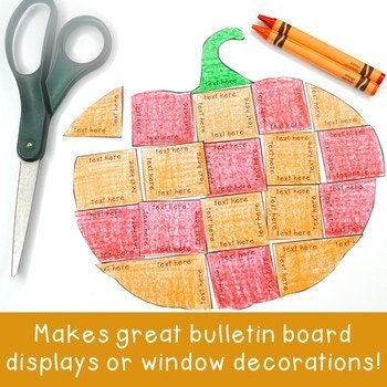 EDITABLE Pumpkin Puzzle - Great Fall, Autumn, Halloween, or ...