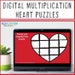 MULTIPLICATION Valentine's Day Math Puzzles - Use for Centers, Review ...