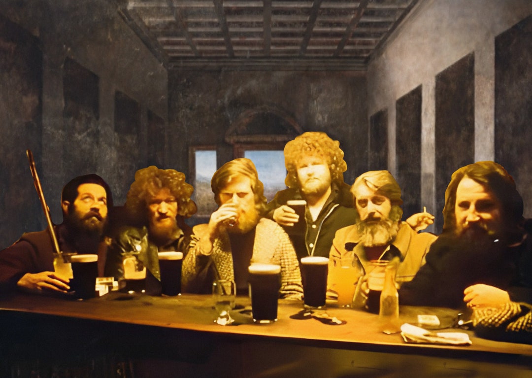 Dubliners Last Supper A4 Poster Folk Print - Etsy