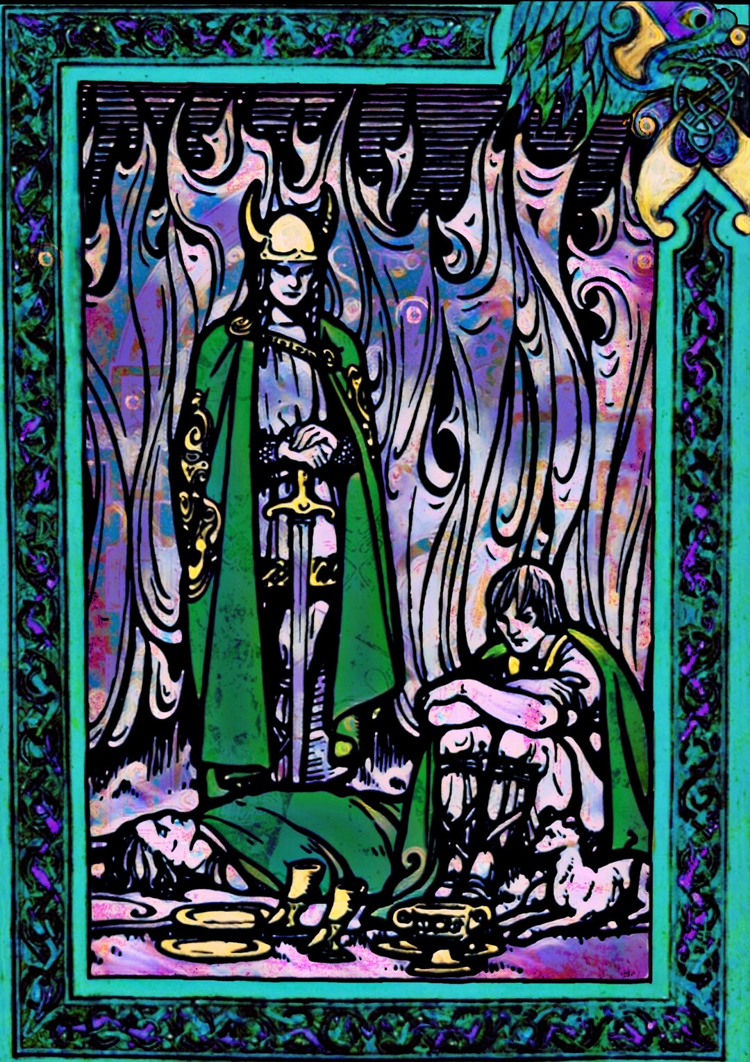 Death of the Fianna A4 Pagan Art Print - Etsy