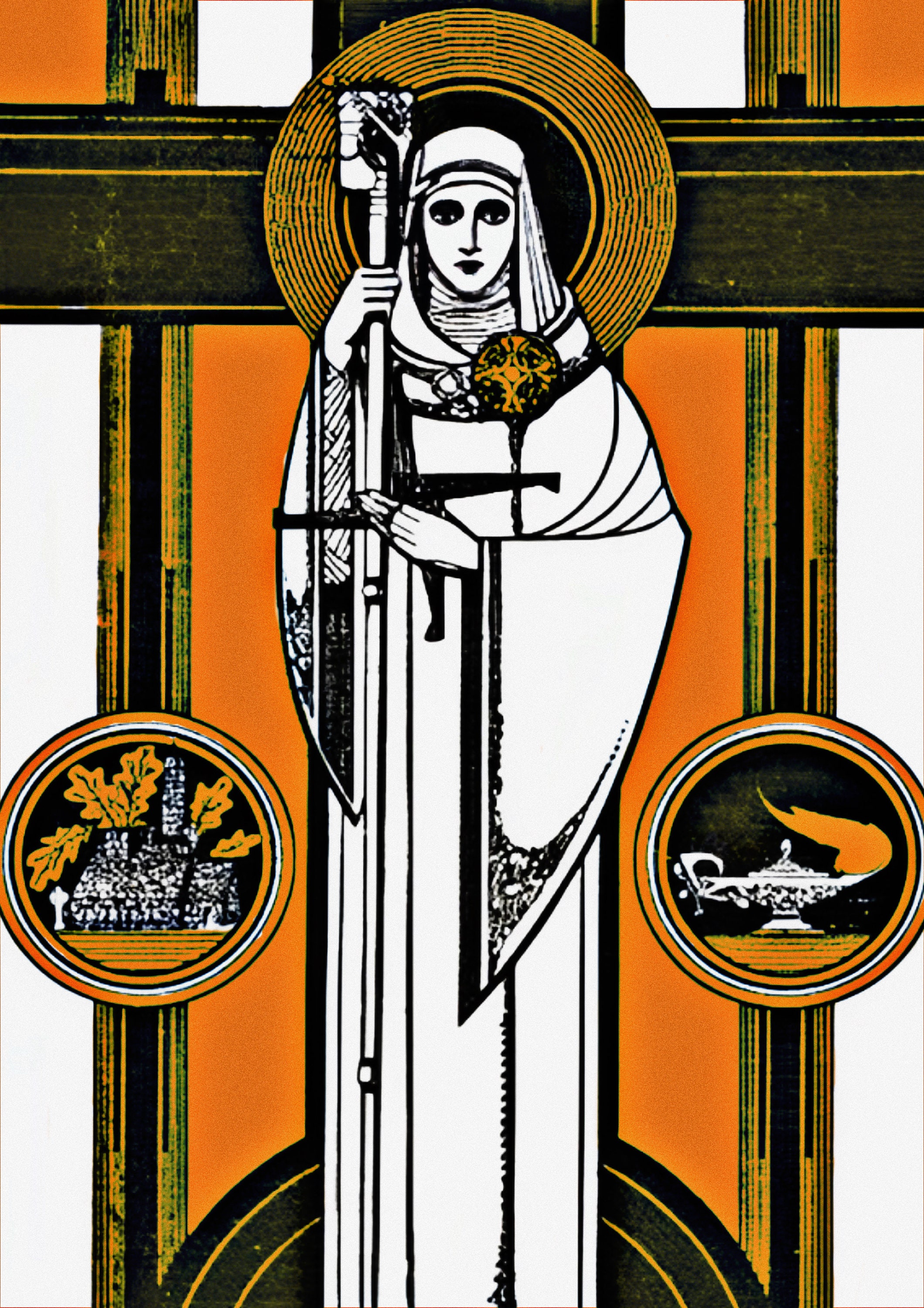 Saint Brigid A4 Art Print - Etsy