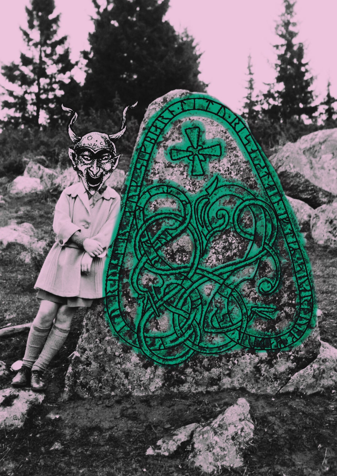 Ghost and Ghouls Rune Stone A4 Pagan Print - Etsy