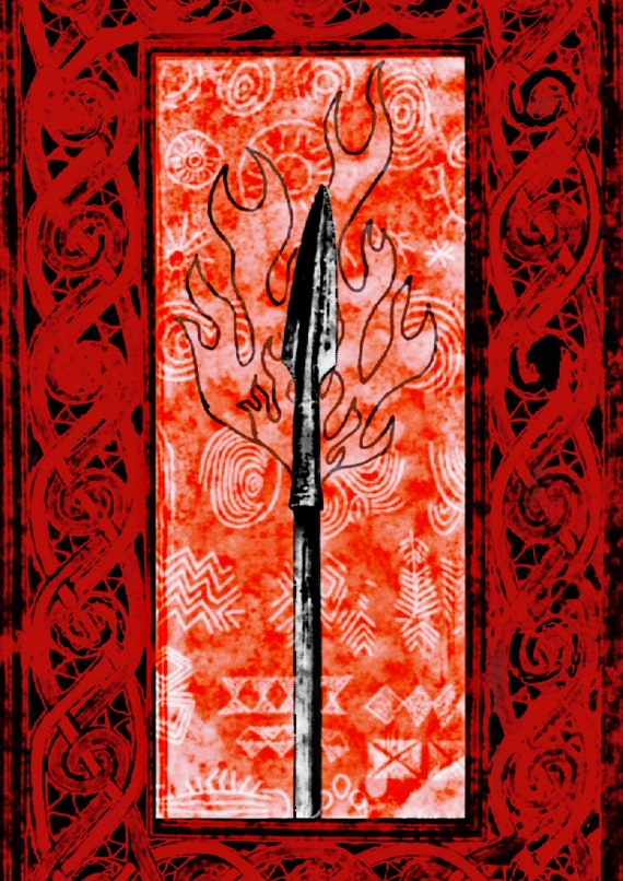 Lugh's Spear of Fire A4 Poster Print - Etsy