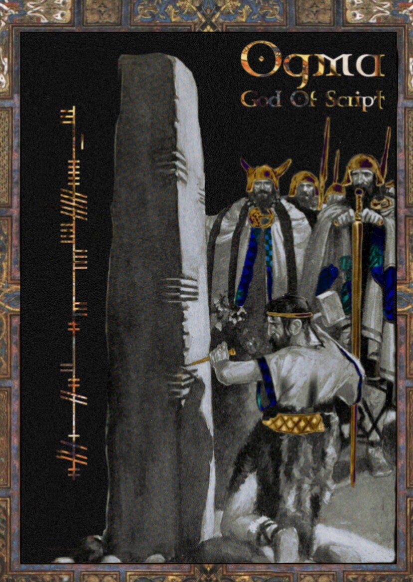 Ogma: God of Script A4 Pagan Art Print - Etsy