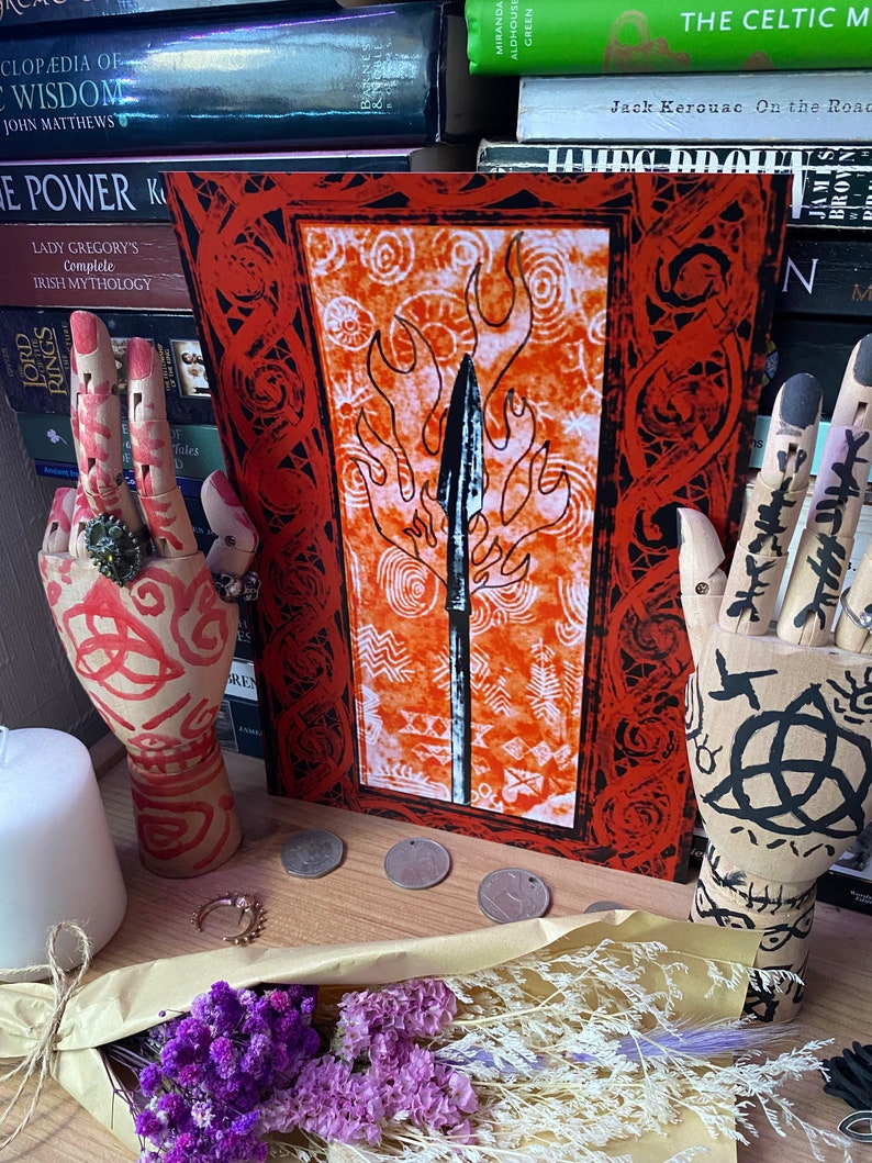 Lugh's Spear of Fire A4 Poster Print - Etsy