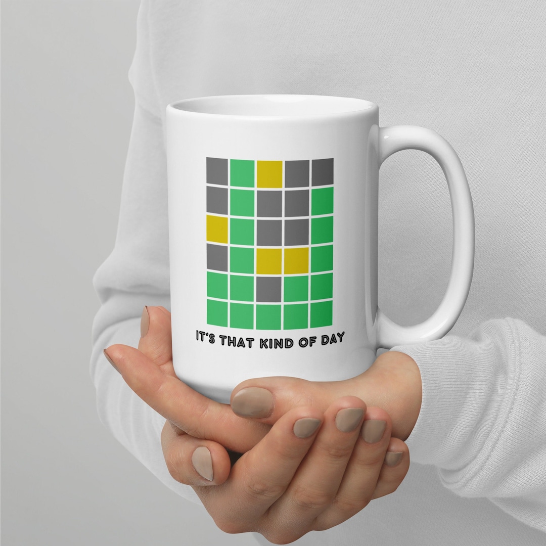 Wordle Mug Kind of Day Wordle Anniversary Gift Mug, Wordle Mug ...
