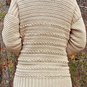 Crochet Pattern- Casey Cardigan With Pockets- Instructions for Sizes Xs ...