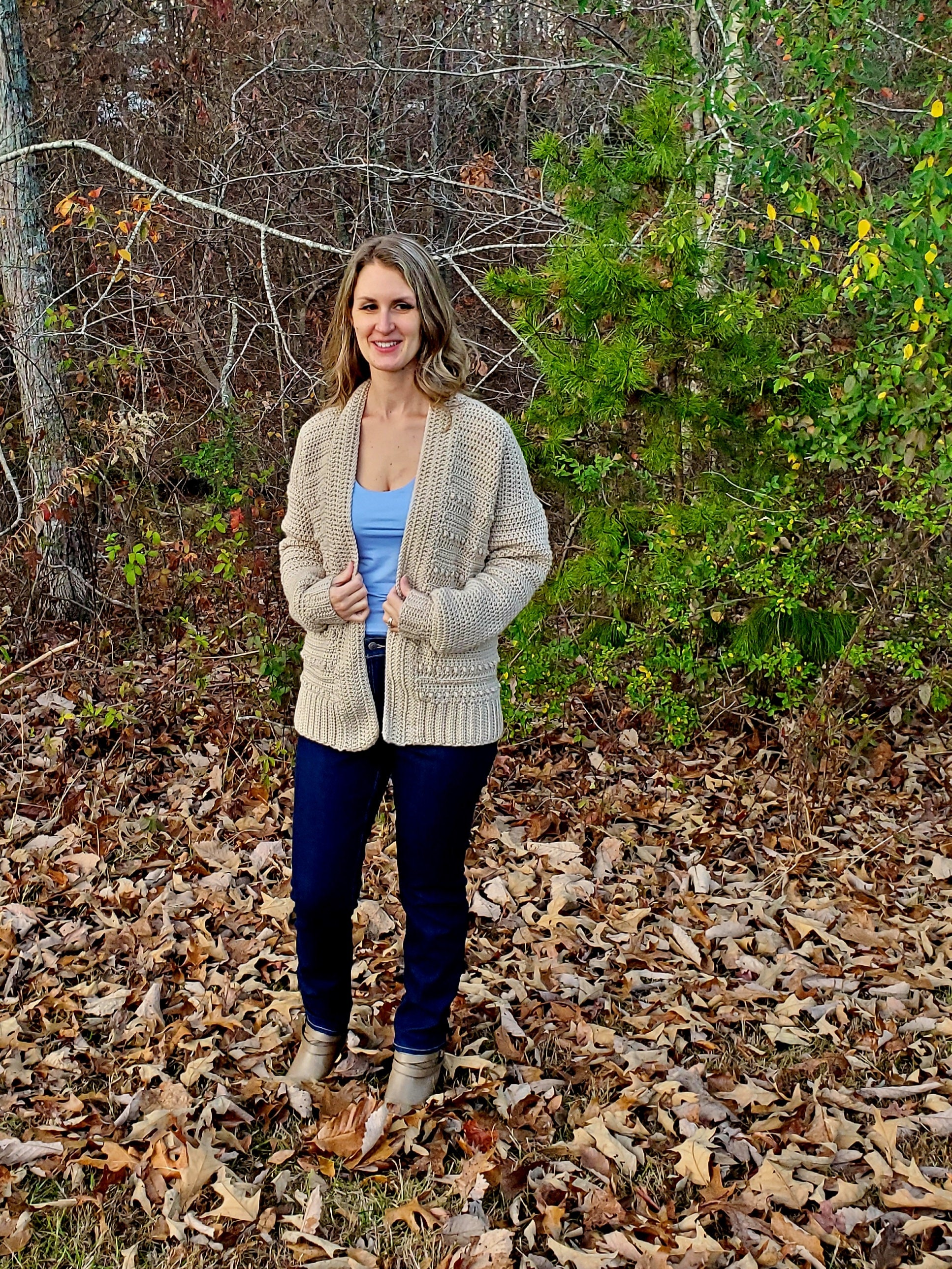 Crochet Pattern Casey Cardigan With Pockets Instructions for Sizes Xs ...