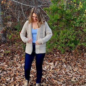 Crochet Pattern- Casey Cardigan With Pockets- Instructions for Sizes Xs ...
