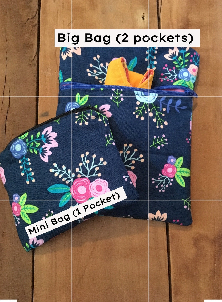 Wet Dry Bag for Period Care Sanitary Pad Holder Wet Bag for Pads ...